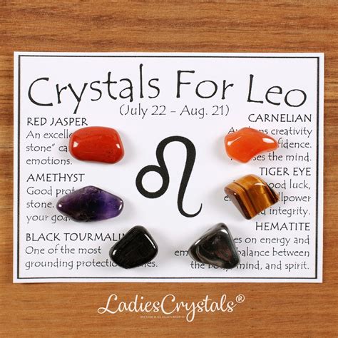 Leo Birthstones Crystals Set Leo Crystal Set Crystals For Leo
