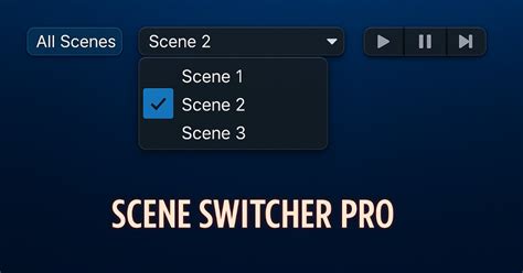 Scene Switcher Pro Gui Tools Unity Asset Store