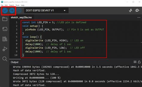 วิธีการเขียนโปรแกรม Esp32 โดยใช้ Arduino Ide เพื่อกะพริบ Led