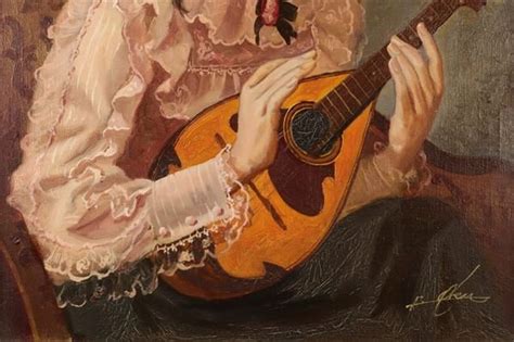 Yahoo オークション 絵画 真作保証 奥龍之介「マンドリンを持つ少女