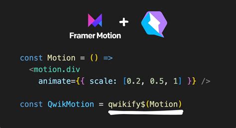 Building Framer Motion Animations Inside A Qwik Application