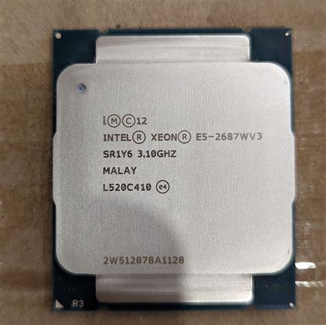 Intel Xeon E5 2687w V3 Cpu 10 Cores 20 Threads High Clockspeed