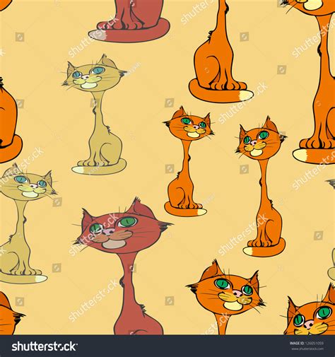 Hilarious Cat Straw Hat Vector Illustration Stock Vector Royalty Free