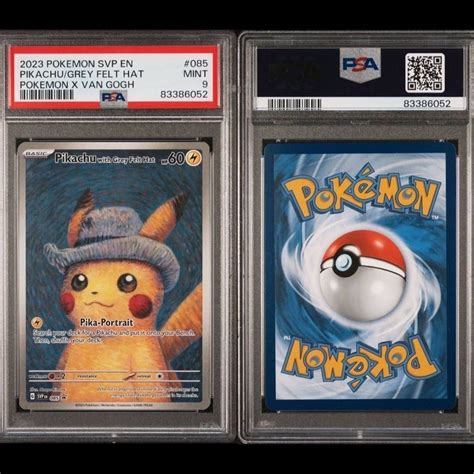 Pokémon Graded Card Rare Pokémon Pikachu Psa9 Collecters Item