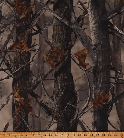 TrueTimber XD Camo Camouflage Trees Branches Leaves Midweight Olive Wide Polyester Fabric By