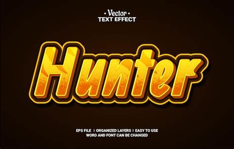 Premium Vector Hunter Editable Vector Text Effect