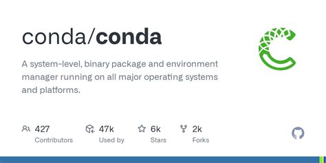 GitHub Conda Conda A System Level Binary Package And Environment Manager Running On All