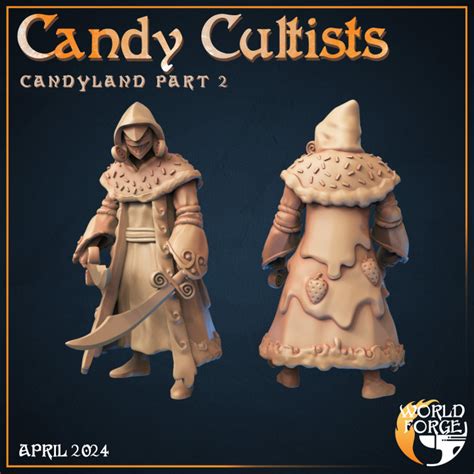 3d Printable Candy Characters By World Forge Miniatures