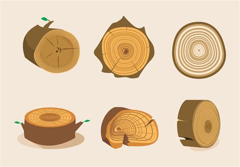 Tree Rings Texture Vector Vector Art At Vecteezy