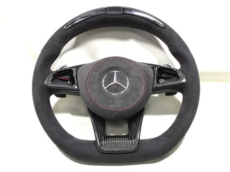 奔驰AMG赛道版LED方向盘C180 E200 GLC260 GLA220 G63 GLE320 A45 虎窝淘
