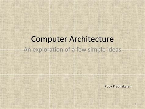 Ppt Computer Architecture Powerpoint Presentation Free Download Id8844918