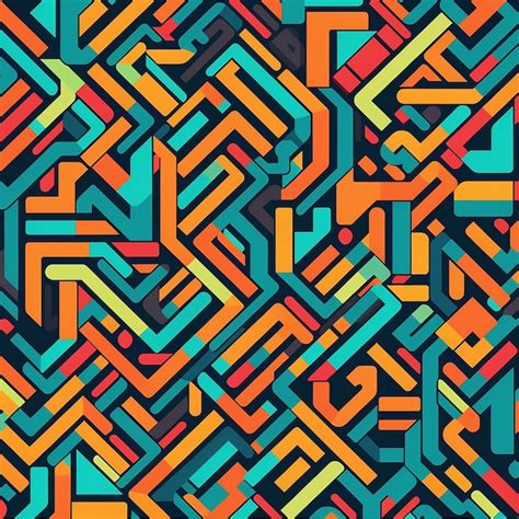 Premium Ai Image General Circuitry Pattern Illustration Repeating