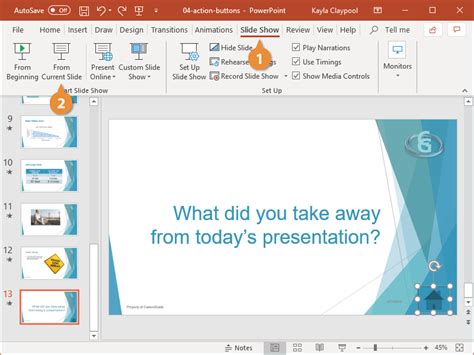 Action Buttons Customguide
