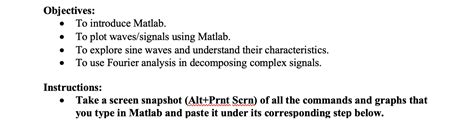 Solved Objectives To Introduce Matlab To Plot Chegg