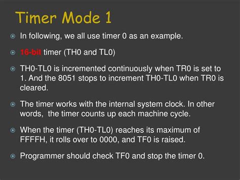 Ppt 8051 Timercounter Powerpoint Presentation Free Download Id3322372