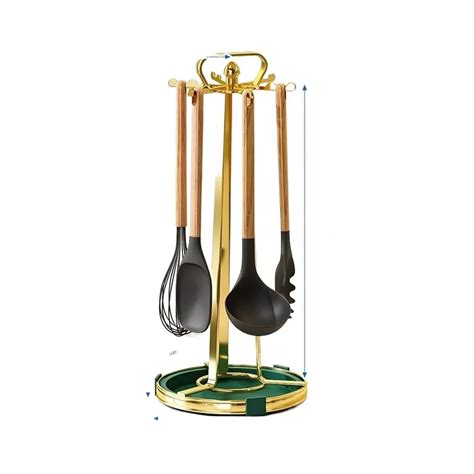 Yy Kitchen Countertop Utensil Holderstainless Steel Rotatable Cooking
