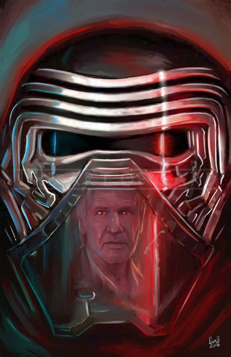 Kylo Ren And Han Solo 11x17 Artists Print Etsy