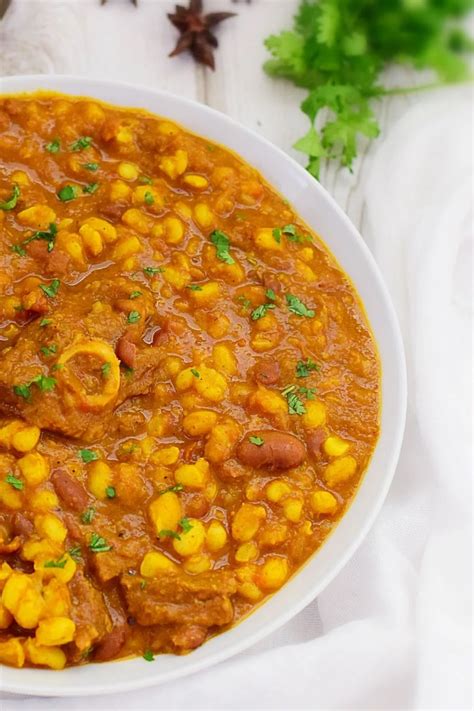 Curried Samp And Beans With Lamb Tamarind Thyme