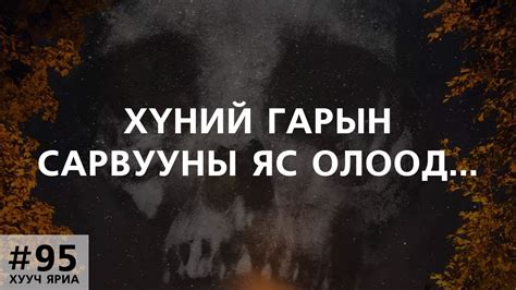 ХУУЧ ЯРИА95 Хүний гарын сарвууны яс олоод Youtube