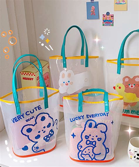 고블린샵 투명 Pvc 수영복 가방 수영장 방수 물놀이 목욕 목욕탕 사우나 워터파크 스파백 위시버킷