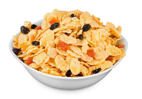Premium Photo Bran And Raisin Cereal In A Bowl