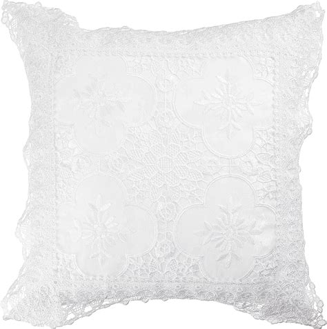 Luxurious Braided Decorative Lace Cutwork Design 18 X 18 Cushion