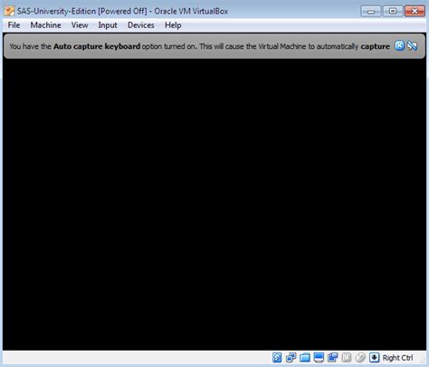 Virtualbox Sas University Edition With Virtual Box Stack Overflow