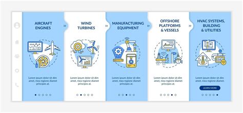 Digital Twin Application By Industry Onboarding Vector Template 2997429 Vector Art At Vecteezy