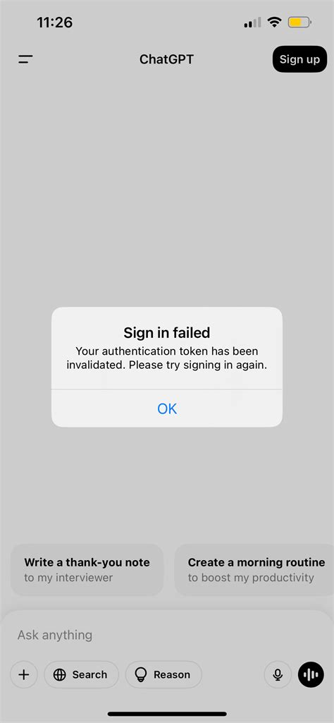 Authentication Token Has Been Invalidated Bugs Openai Developer Community