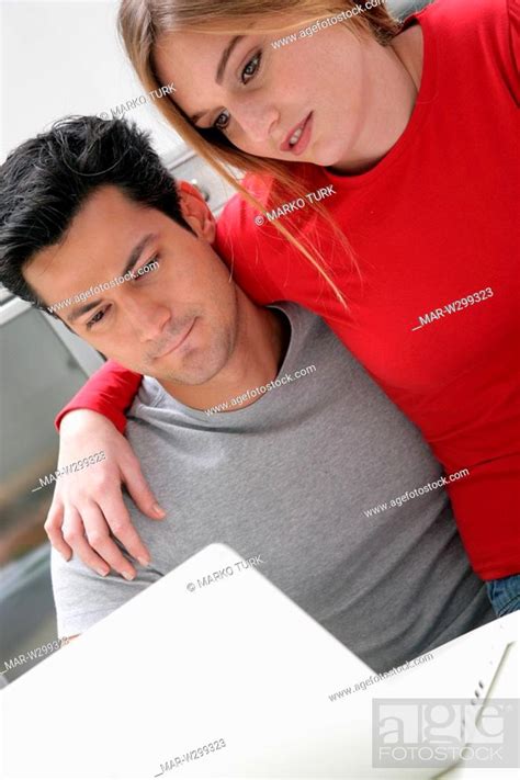 Couple And Notebook Stock Photo Picture And Rights Managed Image Pic MAR W Agefotostock