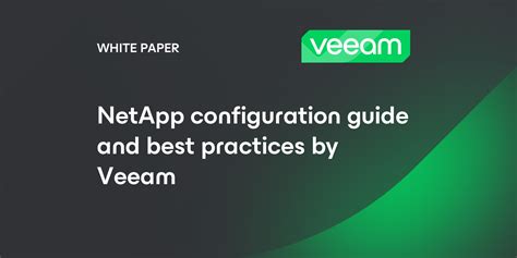 Netapp Configuration Guide And Best Practices By Veeam