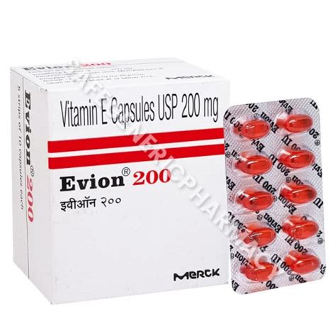 Evion 200mg Capsule Vtamin E Capsule