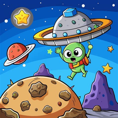 Outer Space Cartoons Images Free Download On Freepik