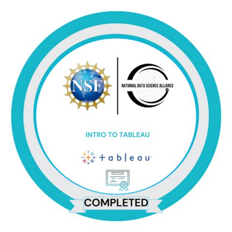 Introduction To Tableau Credly