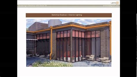Rendering In Sketchup Presentation Youtube