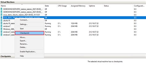 An Error Log Says A Production Checkpoint Couldnt Be Created What Can I Do Synology