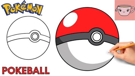 How To Draw A Pokeball Step By Step Pokemon Characters Easy Pokemon
