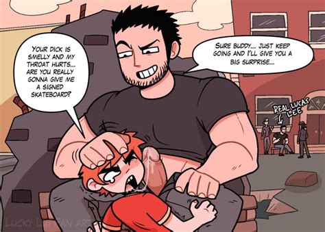 Rule 34 Beefy Blowjob Cartoony Clothing Cocky Daddy Deception