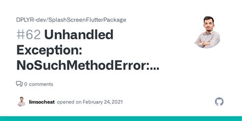 Unhandled Exception Nosuchmethoderror The Method Findancestorstateoftype Was Called On Null