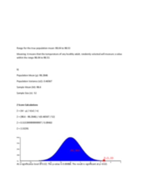 SOLUTION Confidence Level Calculation Studypool