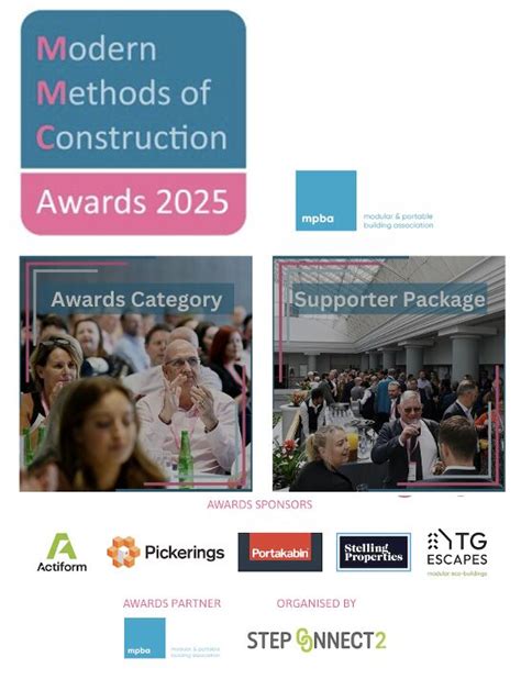 The Modular And Portable Building Association On Linkedin Mmcawards Mmc Awards Mpba