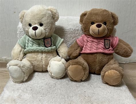 다이소 구경하다가 발견한 아이들 털도 부드러워서 자꾸 만지게 되는 곰인형 커플 ️ 콜리 Colley