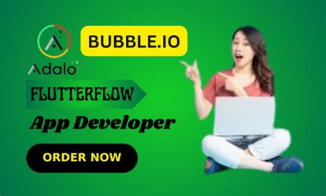Develop Mobile App Using Adalo Bubble Io And Flutterflow By