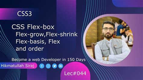 🔴 Css 3 Tutorial 2024 In Pashto Flex Grow Flex Shrink Flex Basis