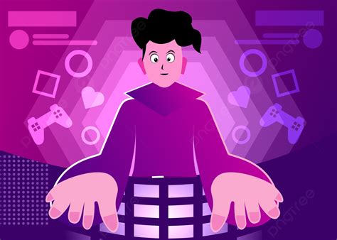 집에서 온라인 게임을 하는 프로 게이머 배경 게이머 게임 배경 게임하기 배경 일러스트 및 사진 무료 다운로드 Pngtree