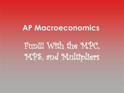 PPT AP Macroeconomics PowerPoint Presentation Free Download ID 3220519