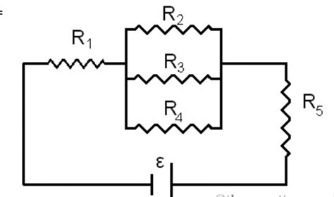A Circuit Consisting Of 5 Resistors Is Shown In The