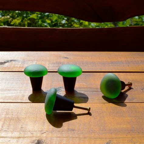 Sea Glass Pulls And Knobs Glass Knob Beach House Knobs Ocean Hook
