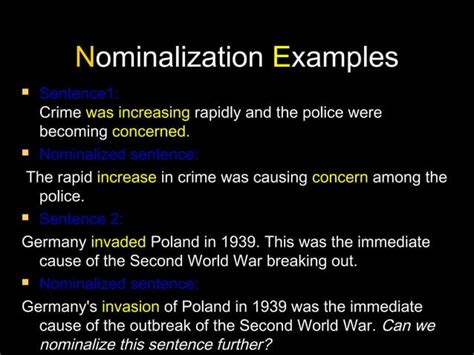 Nominalization Intro Ppt