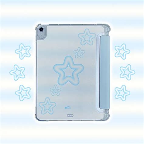 홀리피치프로젝트 별 스트라이프 아이패드 스마트커버 펜 홀더 케이스 위시버킷